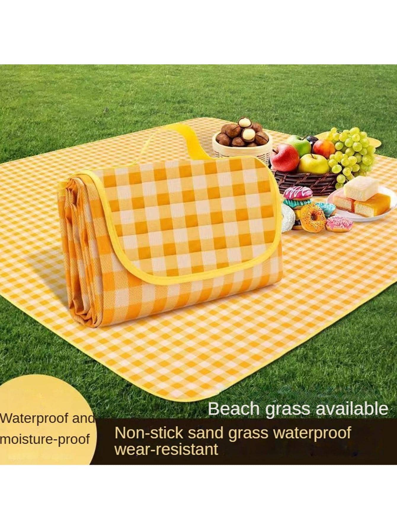 1.5m X 2m Outdoor Picnic Mat Waterproof & Moisture-proof Tent Mat For ...