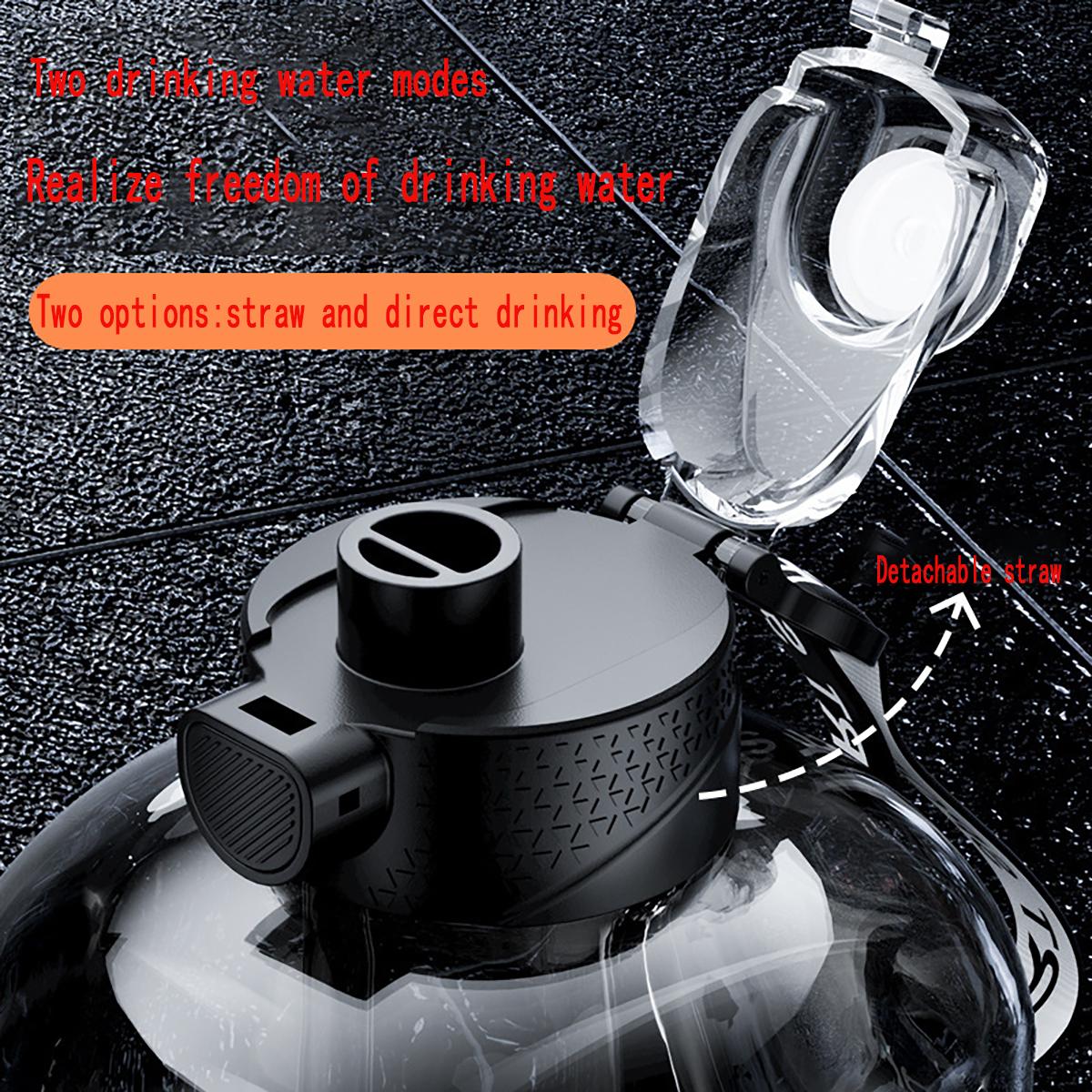 1pc large capacity rope strap straw Triton insulated cup, accurately ...