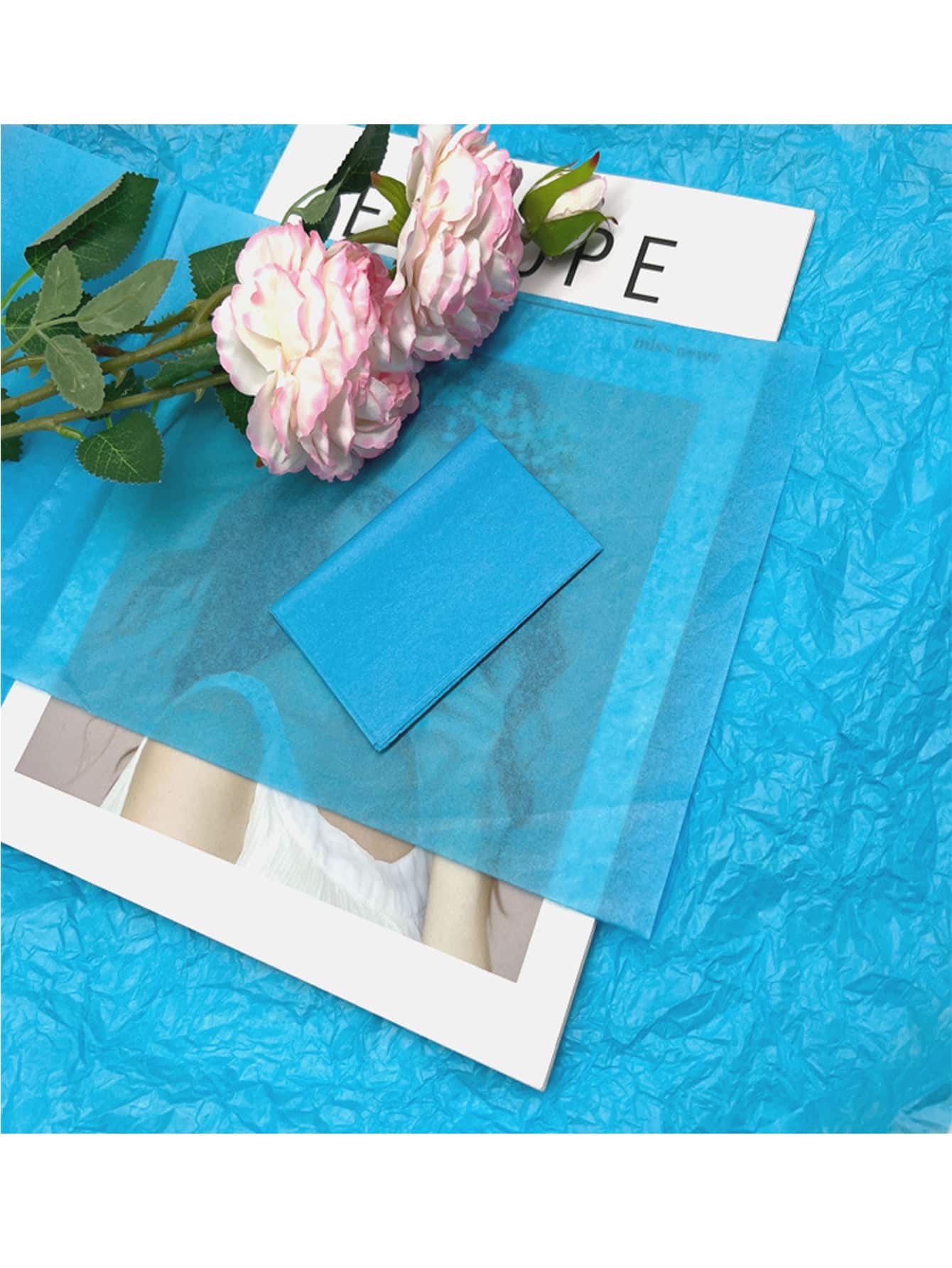 10 Sheets/pack 14gsm Colored Thin Pages/copy Paper/flower Bouquet ...