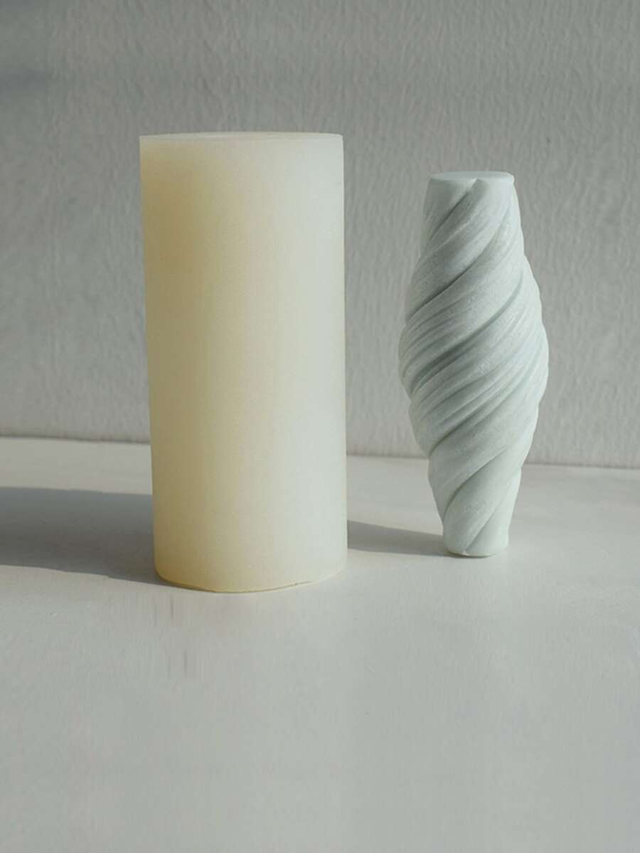 1pc Twisted Column & Roman Column Handmade Candle, Diy Ice Cream Mousse ...