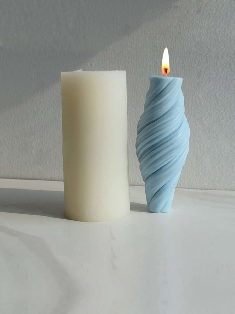 1pc Twisted Column & Roman Column Handmade Candle, Diy Ice Cream Mousse ...