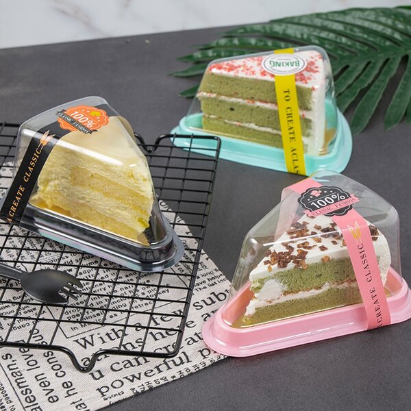 20sets 6-inch Pet Triangle Packaging Box With Lid, Simple Translucent ...