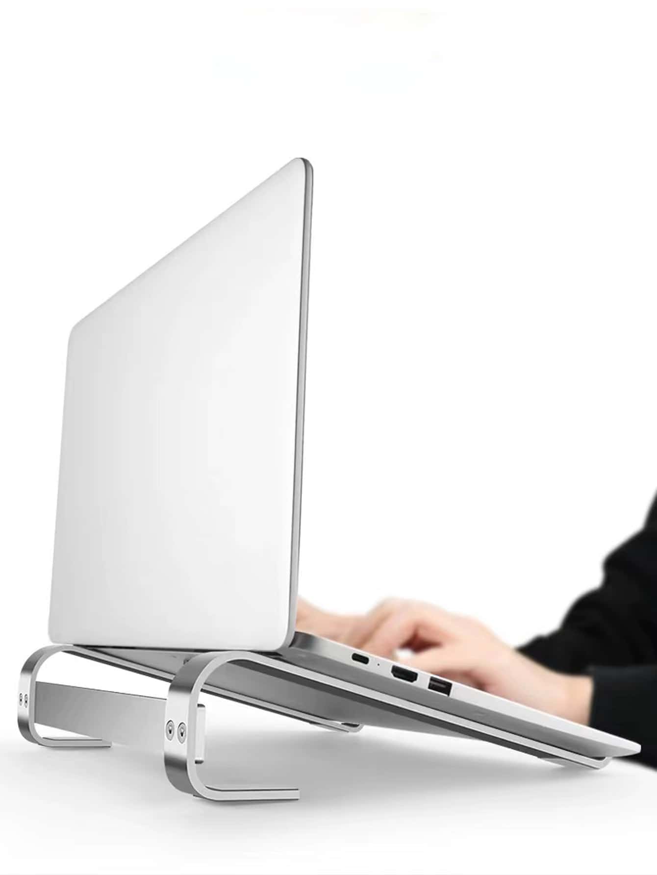Soporte de aluminio para laptop, soporte de metal para elevar y enfriar ...
