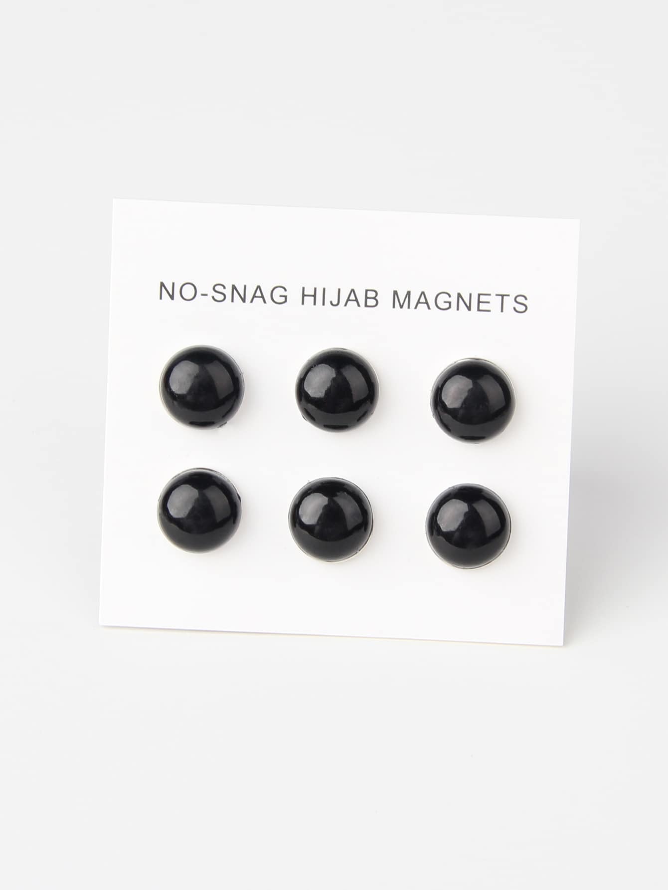 1 Board (6 Pairs) Magnetic Round Scarf Clips For Dresses, Pearl ...