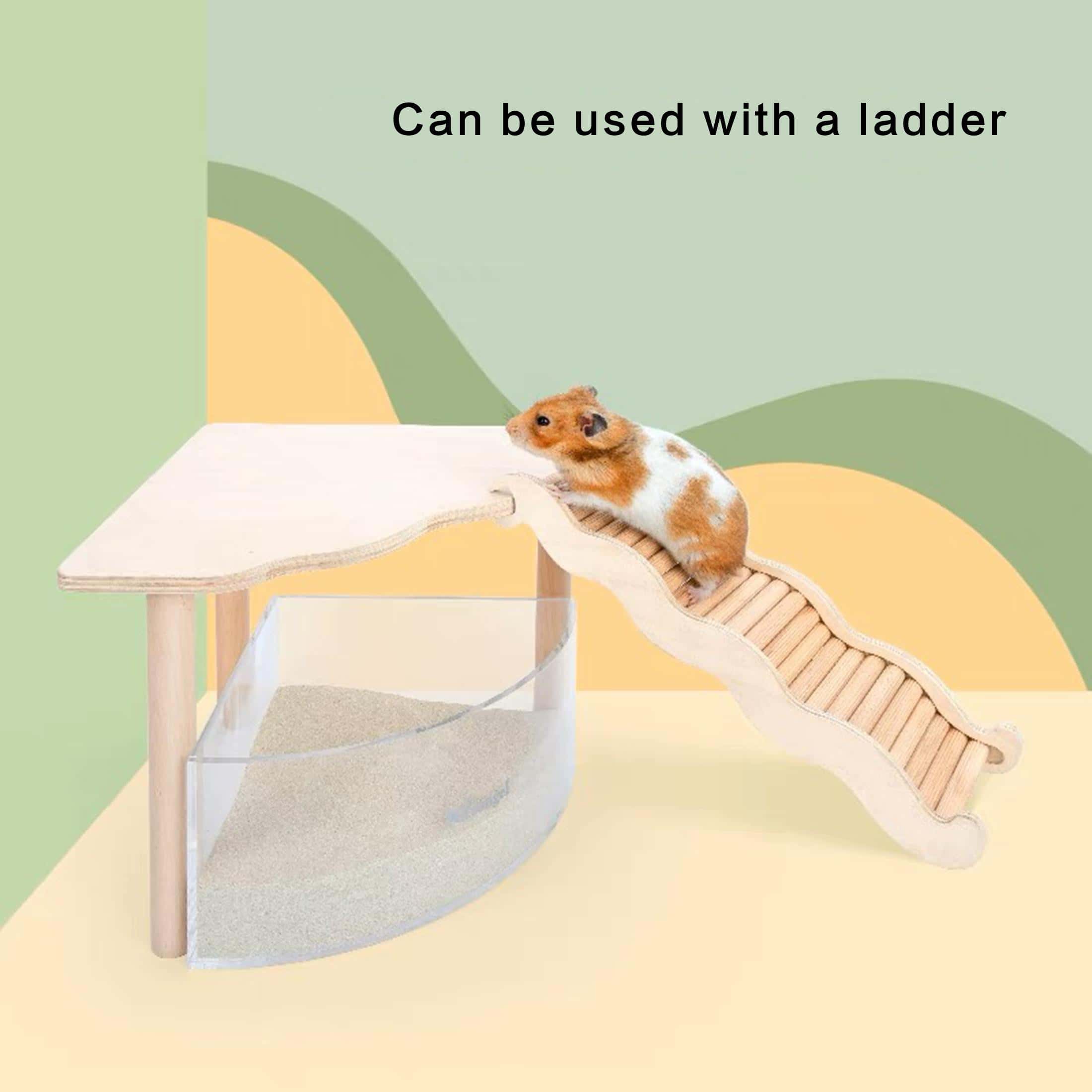 1pc Hamster Triangle Multi-functional Landscape Platform | SHEIN UK
