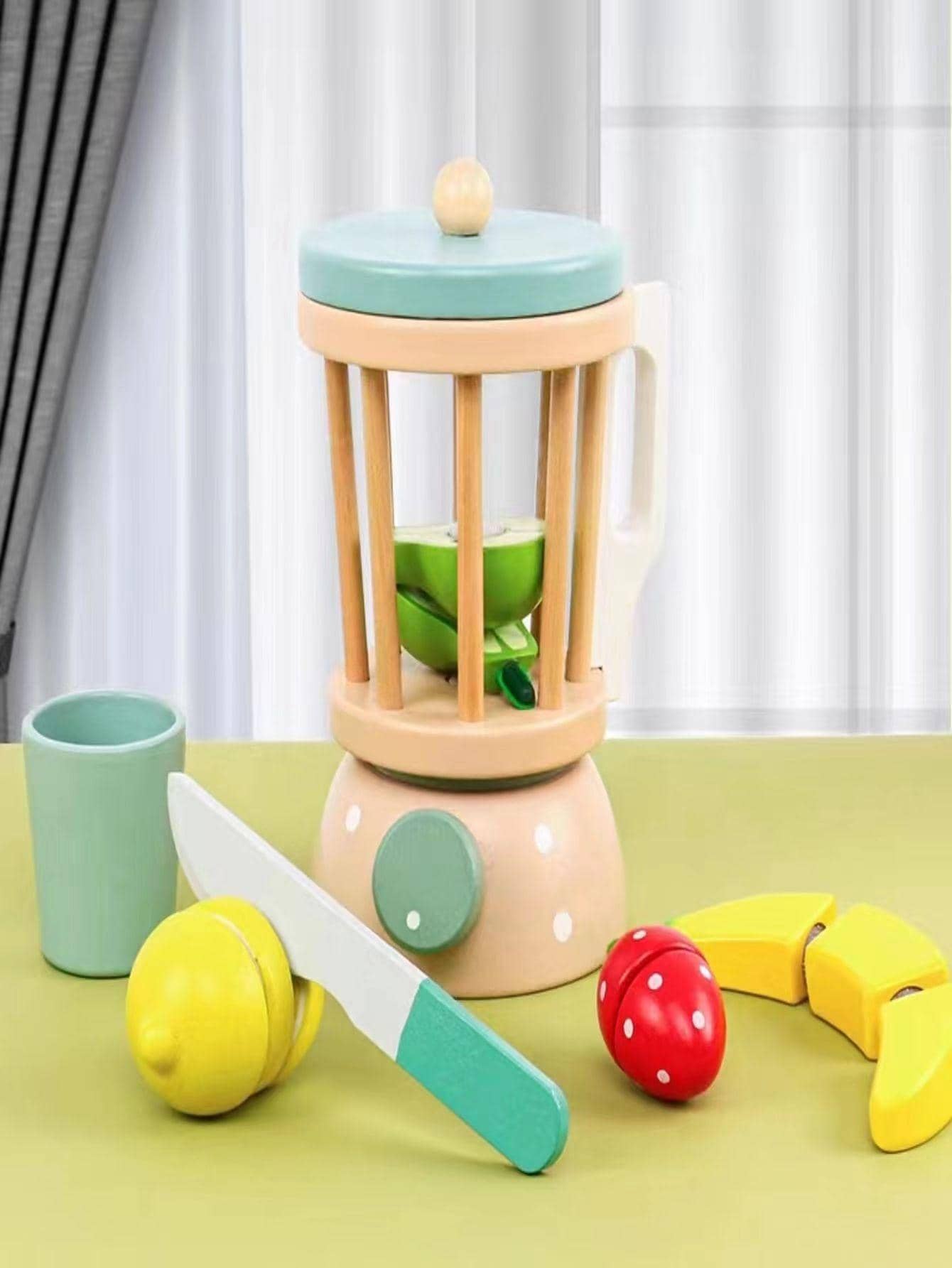 Wooden Pretend Fruit Juicer Toy For Children Pretend Play, Which Helps ...