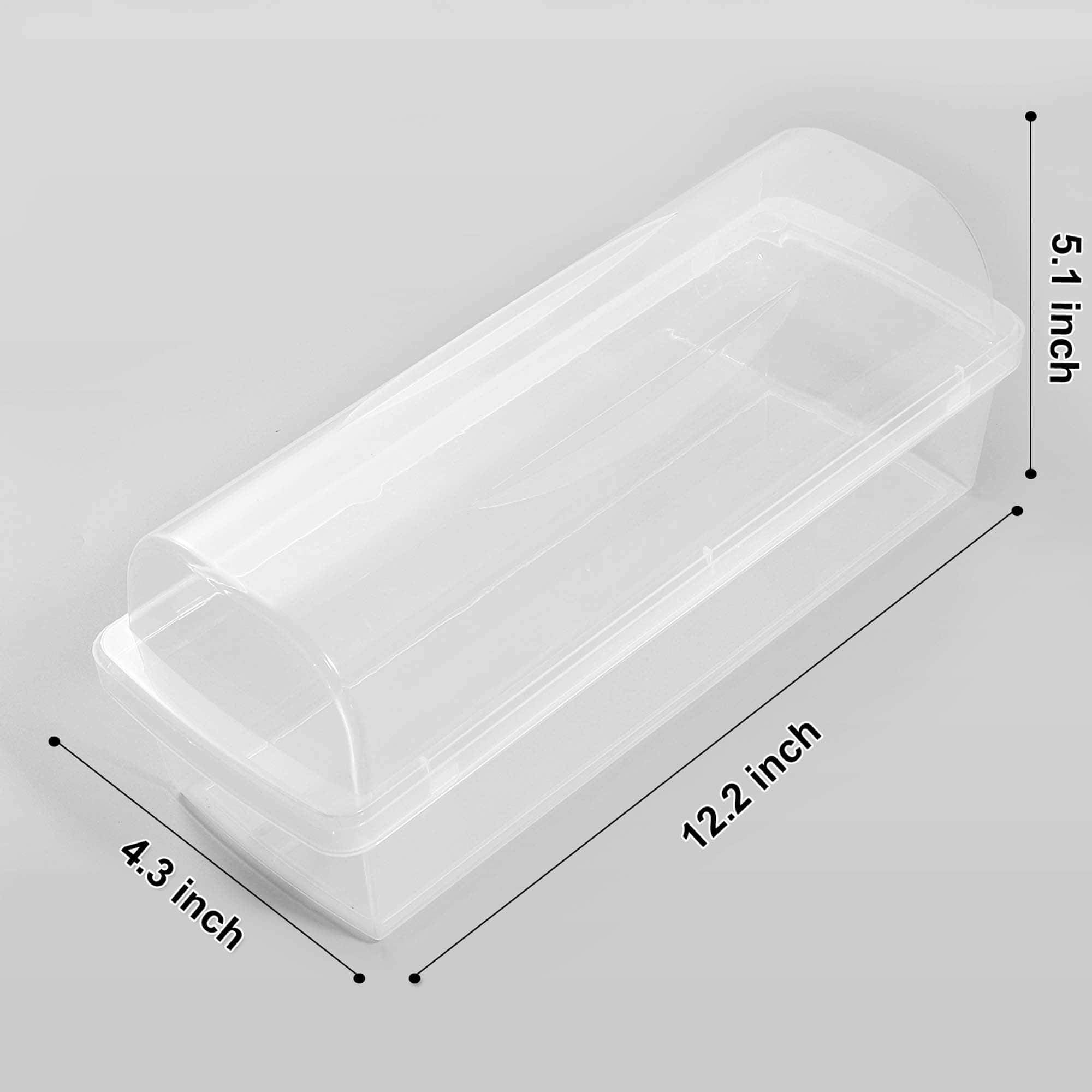 Youngever Plastic Bread Container, Bread Storage Bin, Bread Box for ...
