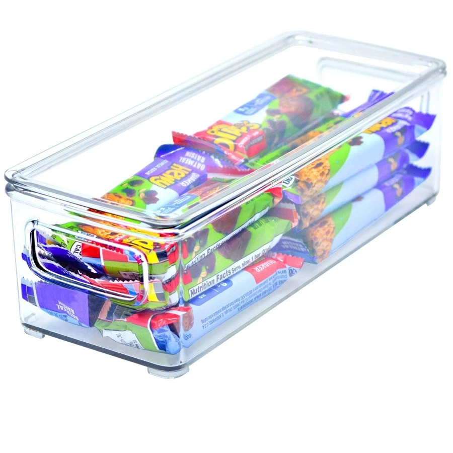 Youngever 2 Pack Stackable Plastic Storage Organizer Container Bins ...