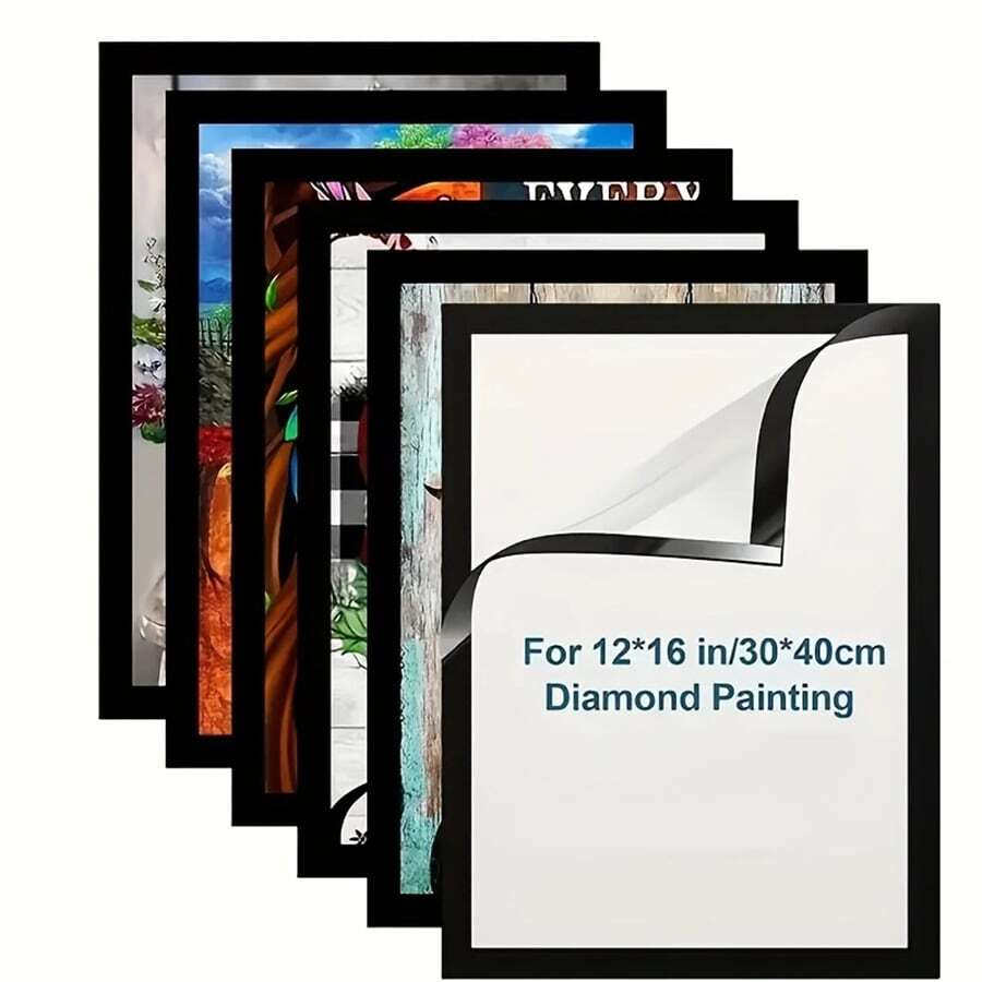 1pc Diamond Painting Canvas Frame, Magnetic Self-adhesive Rhinestone ...