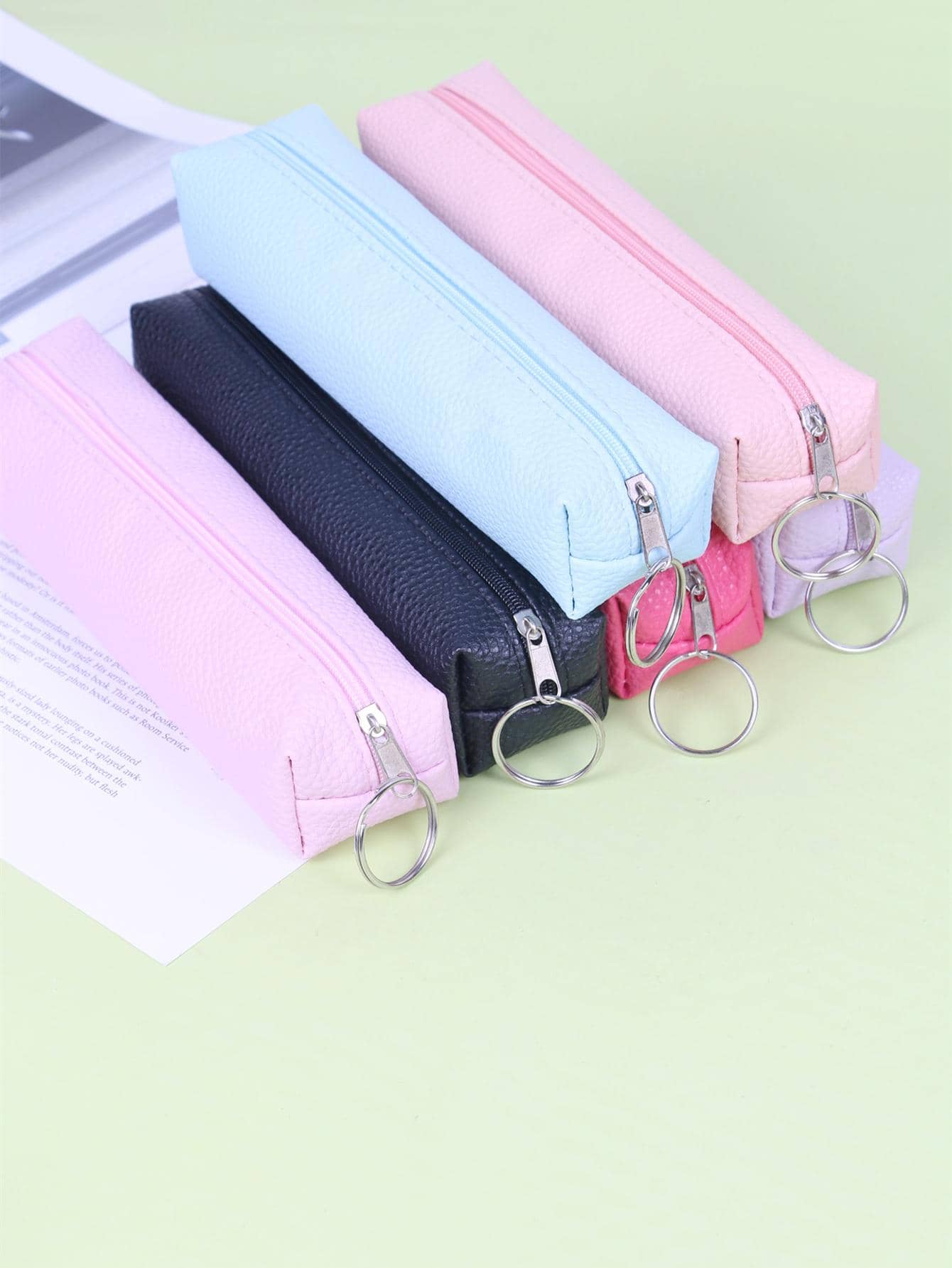 1pc Solid Color Minimalist Pencil Case | SHEIN USA