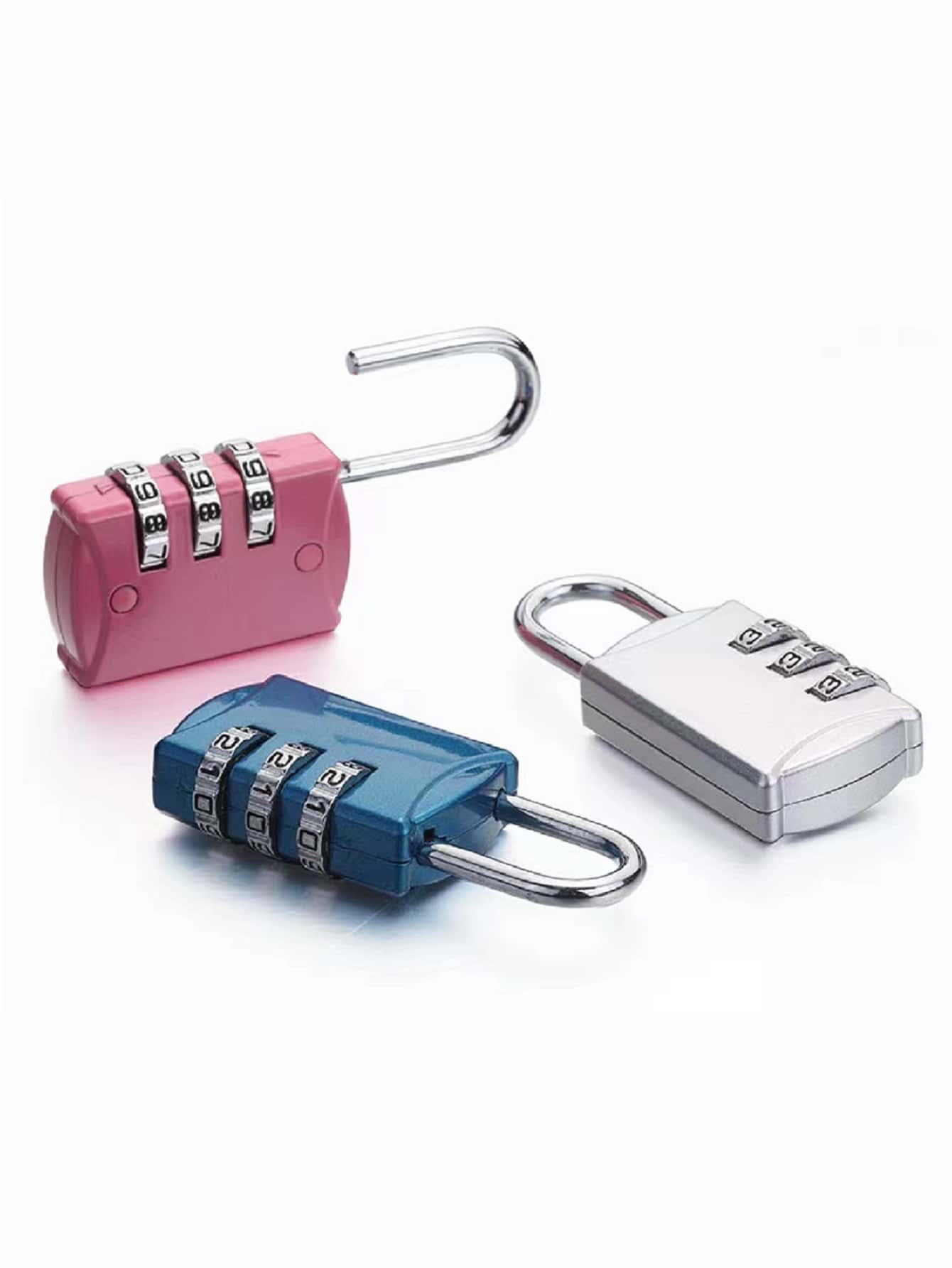 3 Digit Combination Lock Metal Gym Locker Cabinet Luggage Padlock Small ...