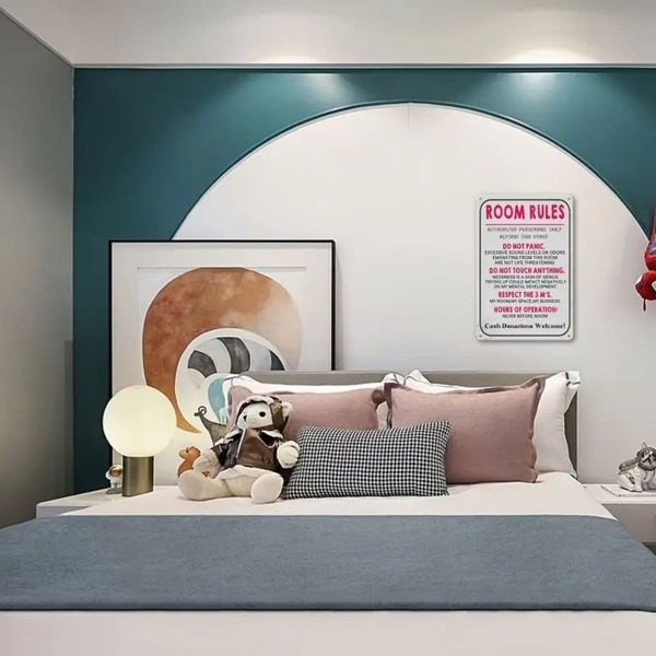 Room Rules Signs Dorm Wall Accessories Cool Things For Teens Funny ...