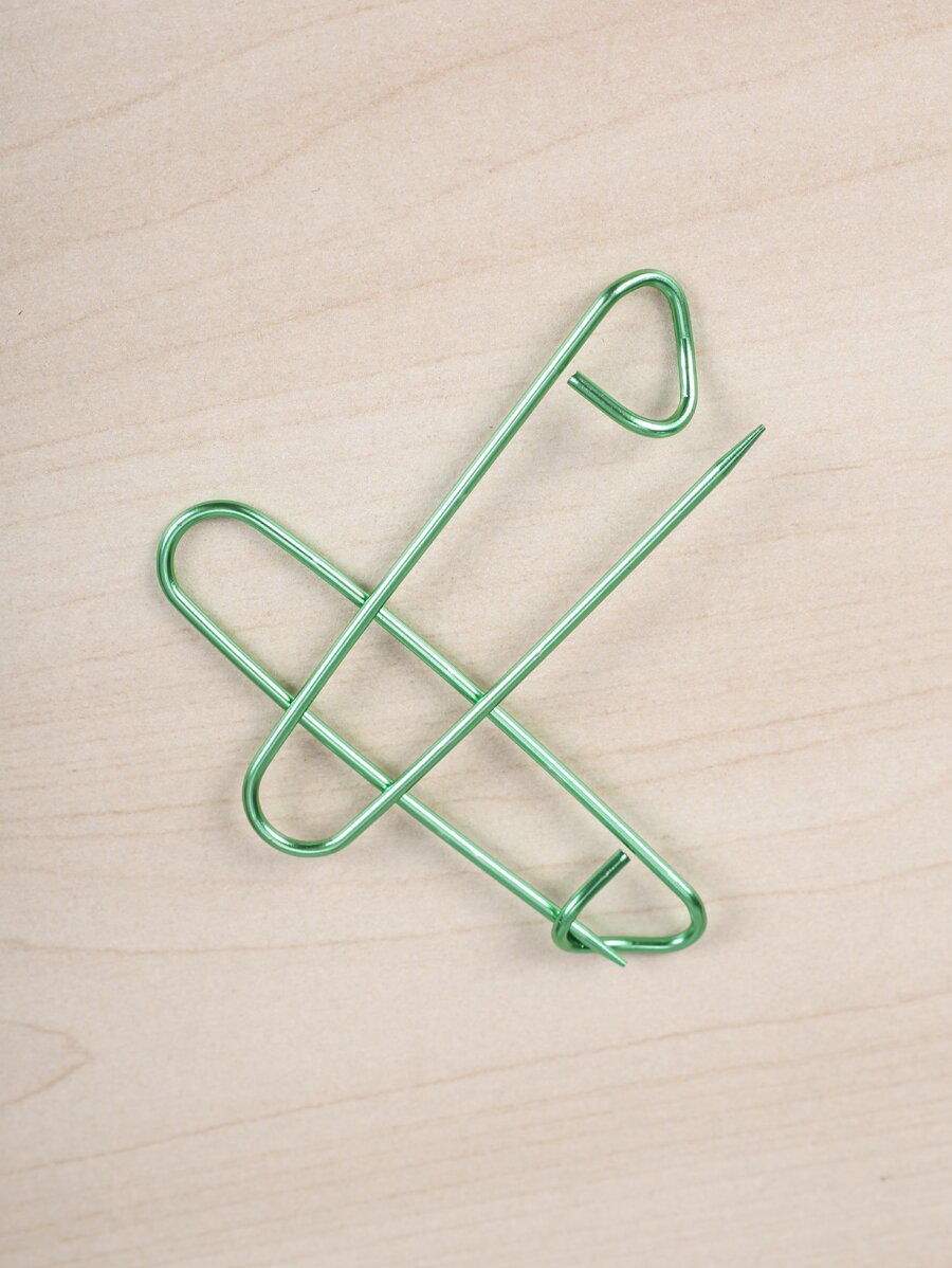2pcs 9cm Green Aluminum Locking Pins / Anti-Slip Pins / Sweater Snag ...