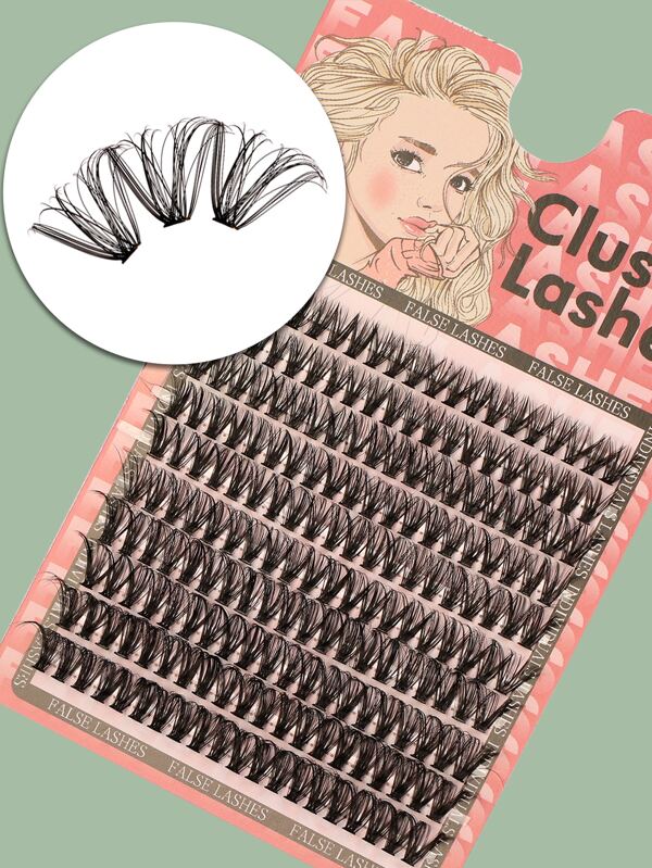 DIY Eyelash Extensions 200 Clusters 10-16mm Manga Lashes Volume ...