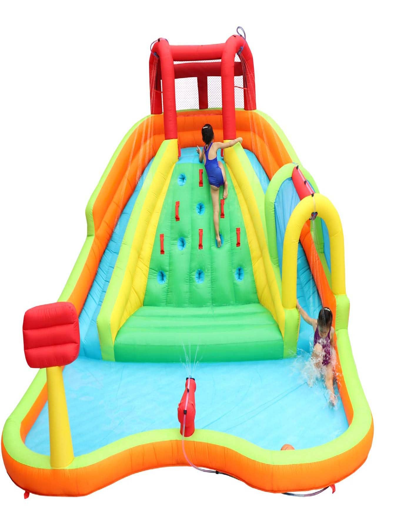 Inflatable Water Slide Adventure Water Park Game Center with Arched ...