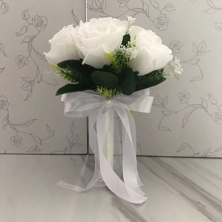 Small White Rose Bouquet