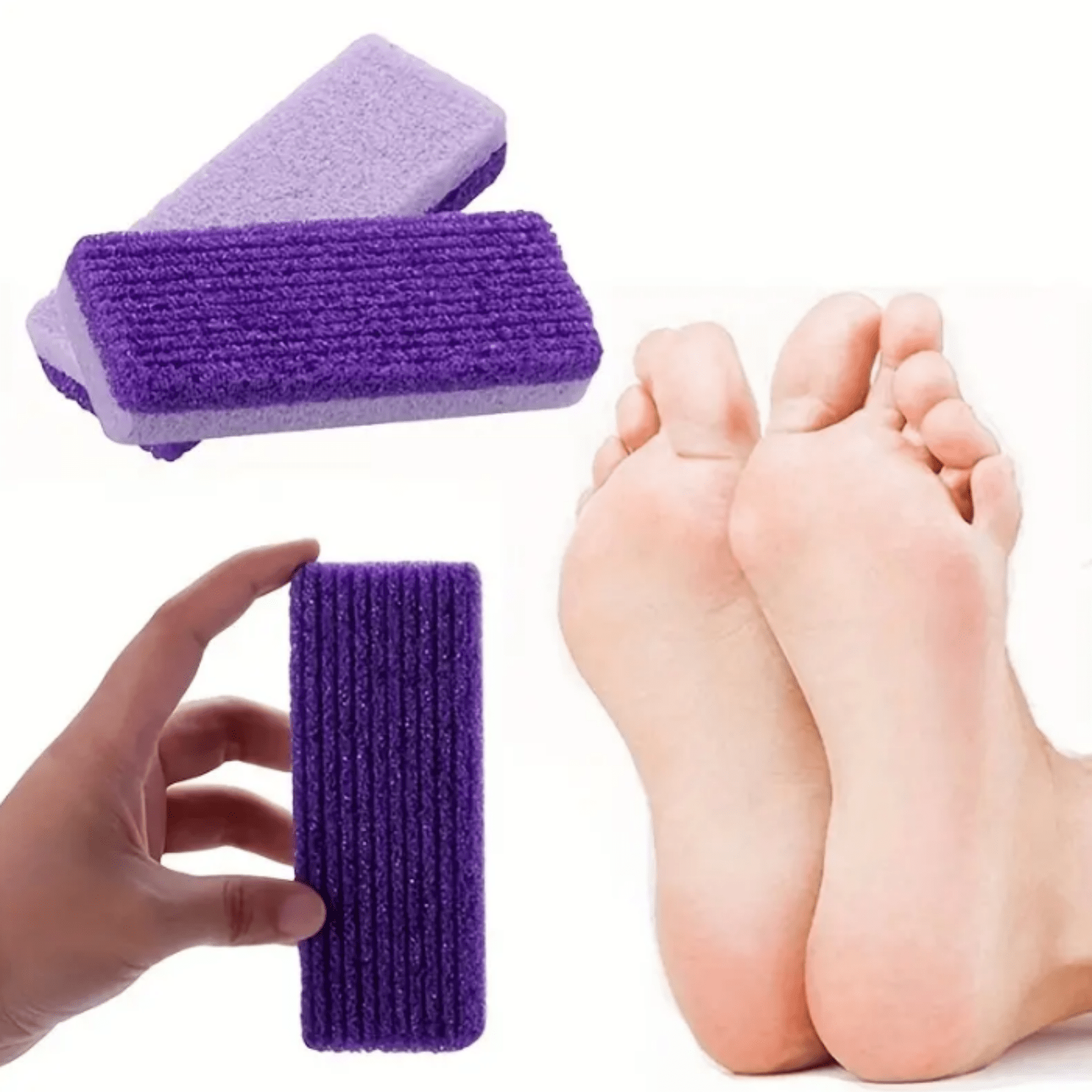 Foot Pumice Stone For Feet, Callus Remover And Foot Scrubber And ...