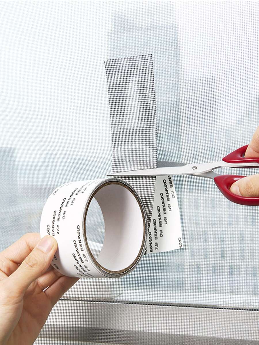 1 Roll 200cm Black Screen Window Hole Repair Tape, Mosquito Net Repair ...