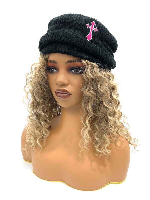 1pc Women Cross Embroidered Fashion Balaclava Cap For Outdoor | SHEIN USA