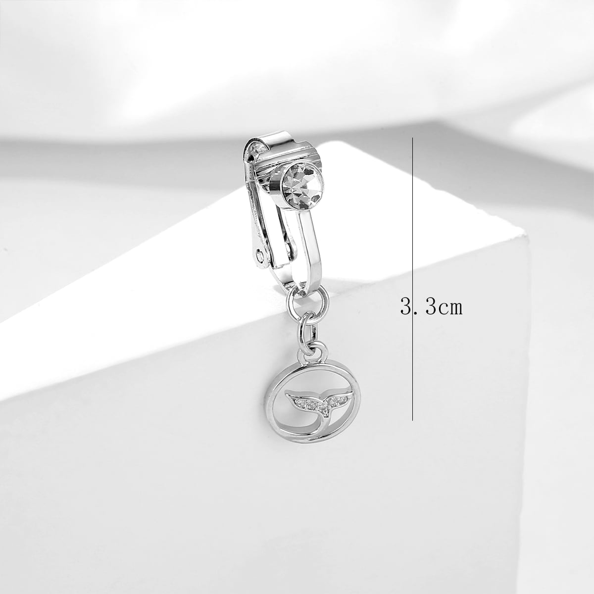 Fake Belly Fishtail Fake Belly Piercing Clip On Umbilical Navel Fake ...