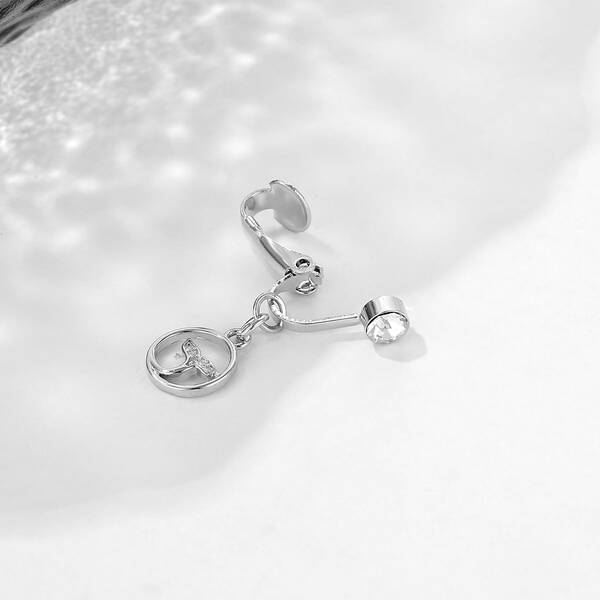 Fake Belly Fishtail Fake Belly Piercing Clip On Umbilical Navel Fake ...