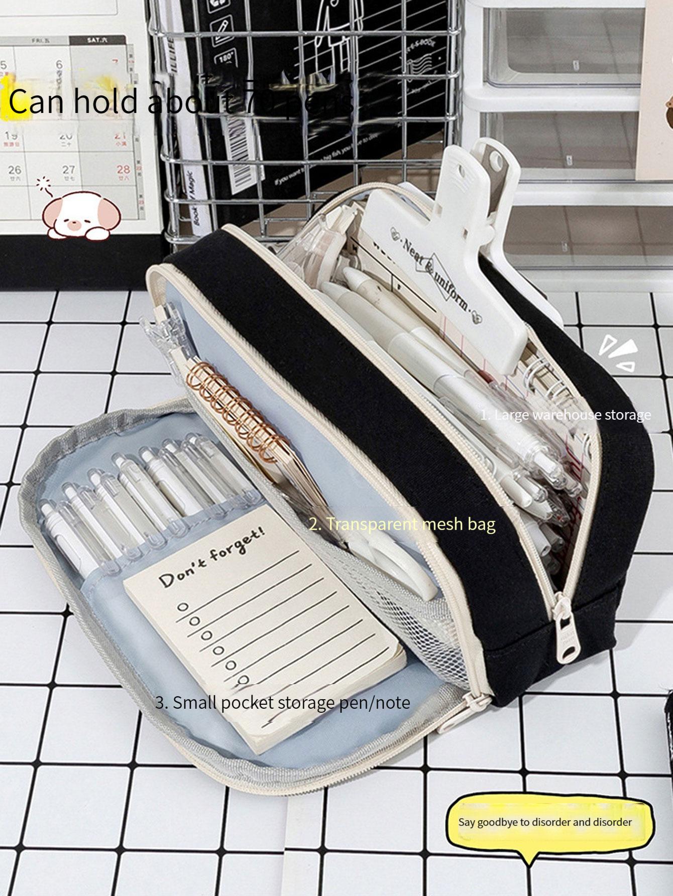 1pc Large Capacity Pencil Case For Girls, Suitable For Primary School ...