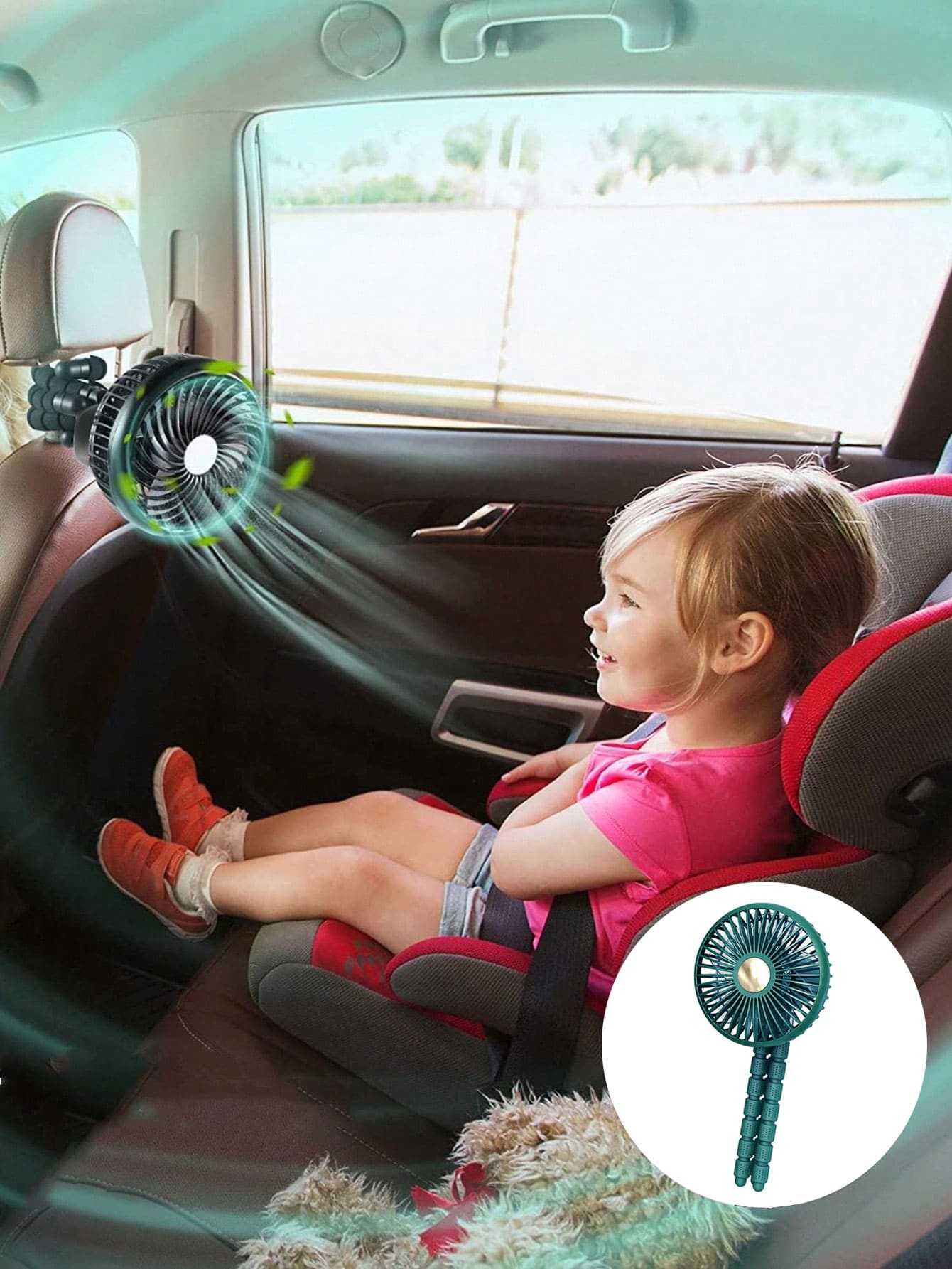 Car Small Fan, Mini Fan, Desktop Clip Fan, Portable Small Fan ...