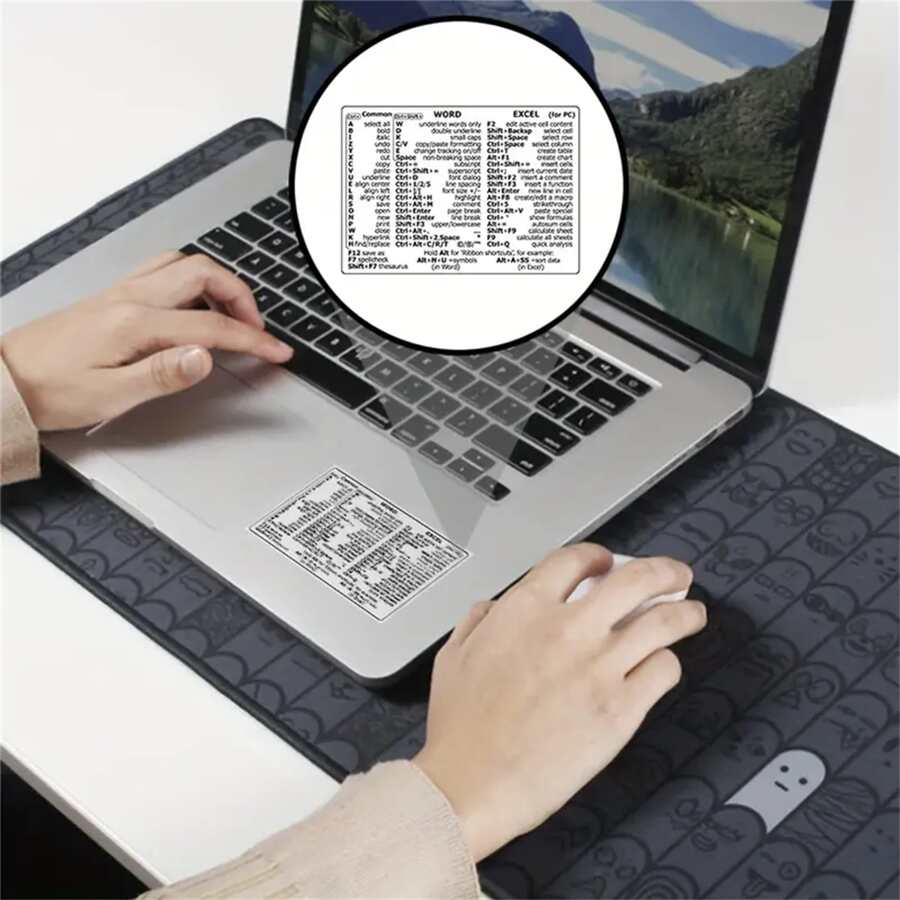 Reference Keyboard Shortcut For Word And Excel Shortcut Sticker For