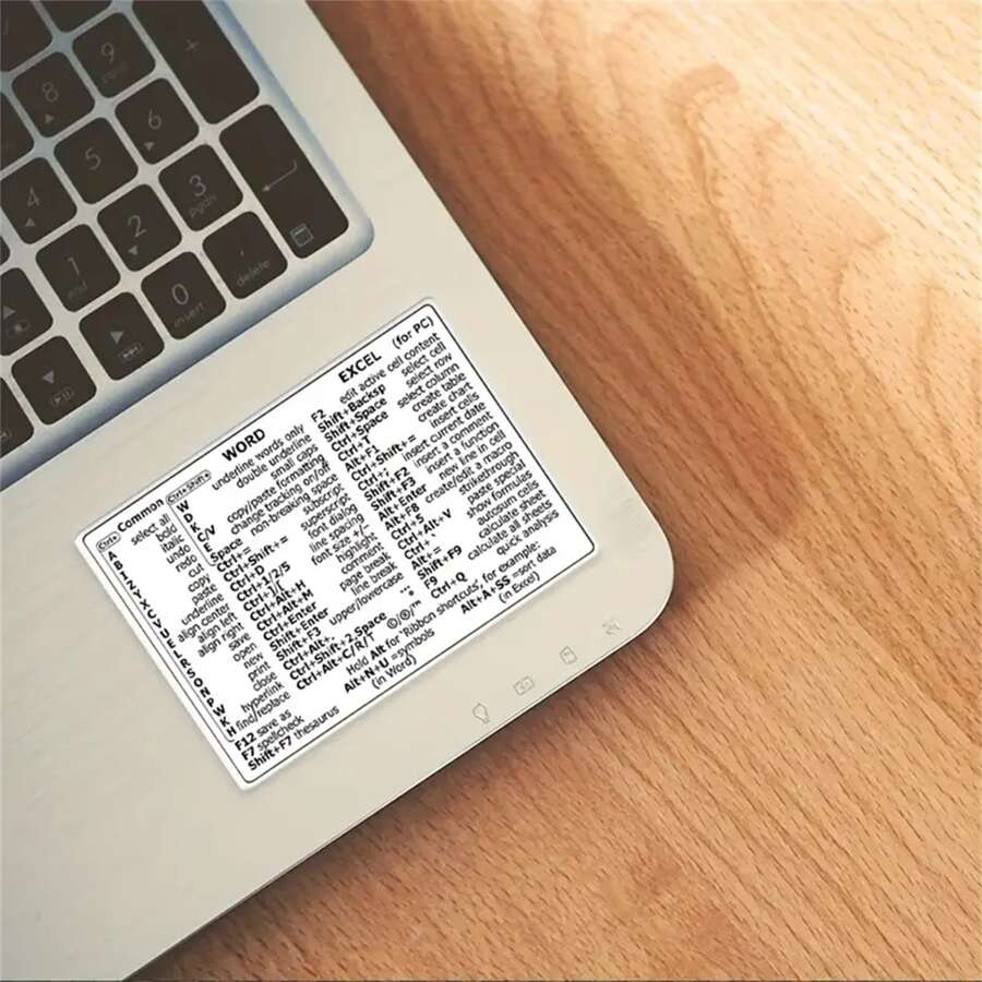 Reference Keyboard Shortcut For Word And Excel Shortcut Sticker For