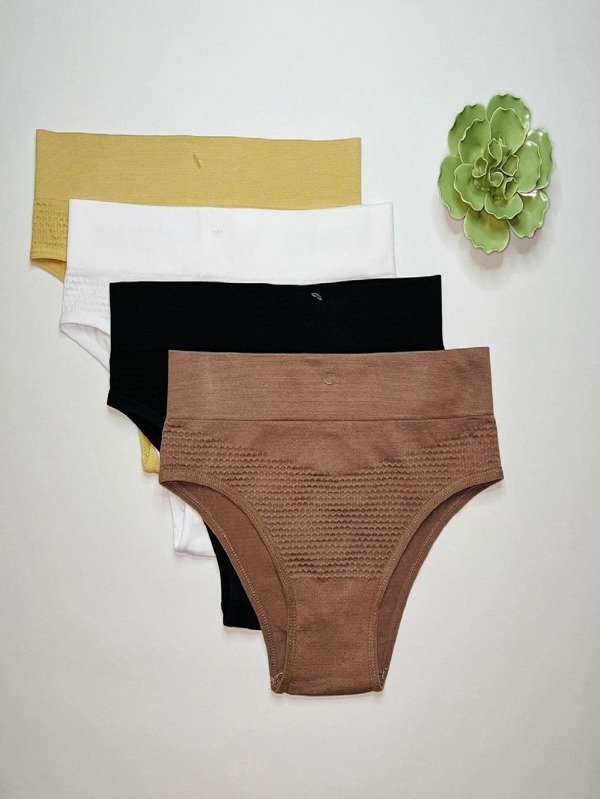 4 pzs calzones control abdomen unitalla | Moda de Mujer | SHEIN México