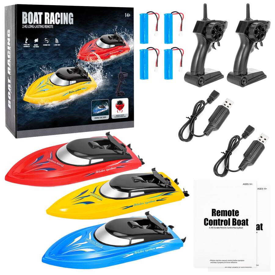 Remote Control Boats RC Boat for Kids and Adults, 10 kmH 2.4 GHz RC ...