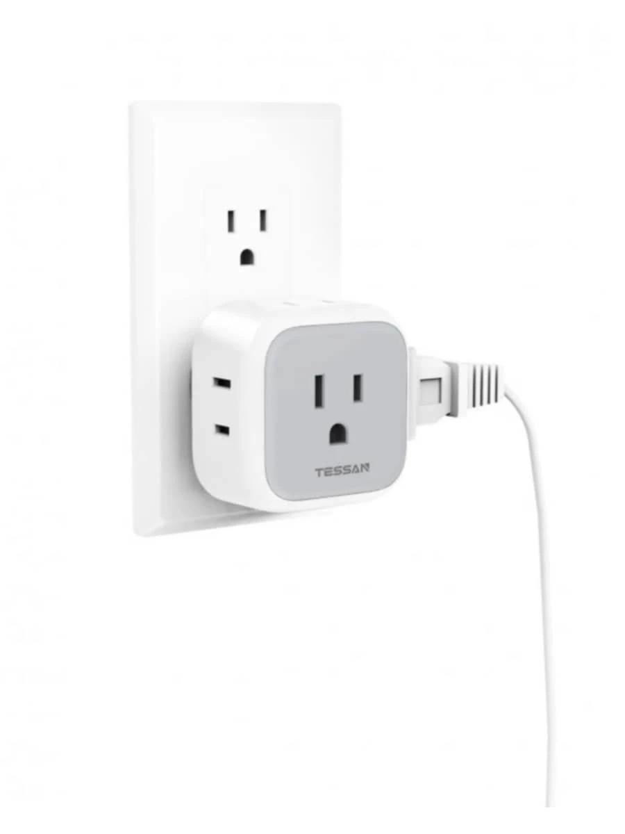 Room Multi Plug Outlet Extender with 4 Electrical Charger Cube Outlets ...