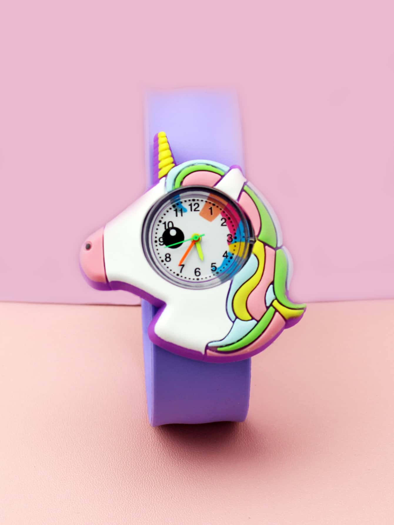 Best-Selling Unicorn Cartoon Snap Watch For Kids To Learn Time, Cute ...