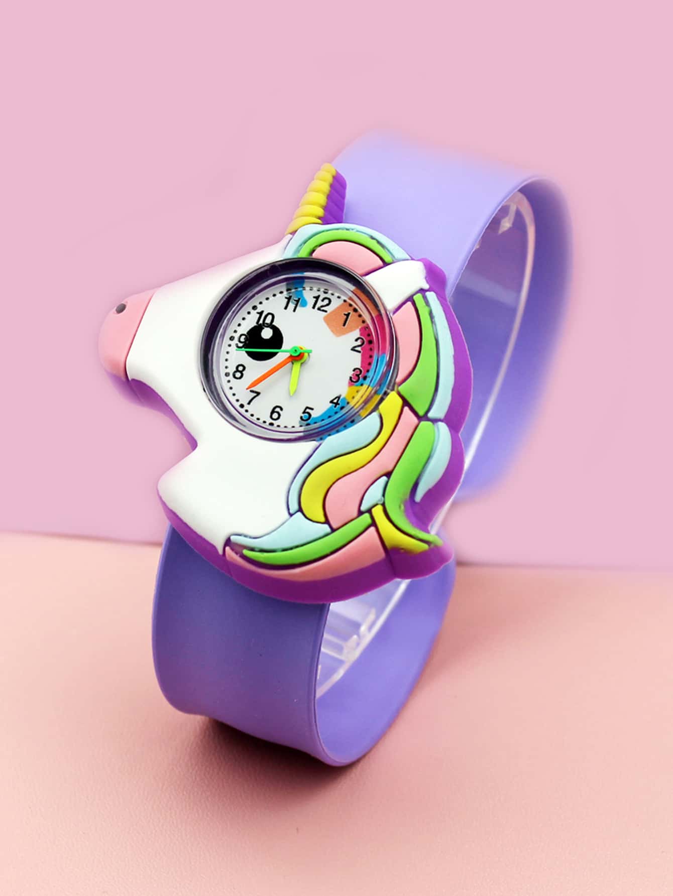 Best-Selling Unicorn Cartoon Snap Watch For Kids To Learn Time, Cute ...