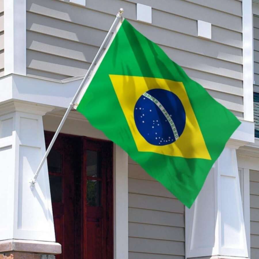 3x5 Ft Brazil Flag, Polyester Material, Brazilian National Flags with ...