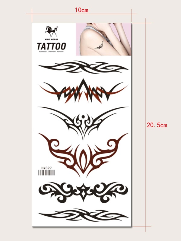 Tattoo Sticker Kits ,2 Sheets Graphic Temporary Tattoos For Women,Mix ...