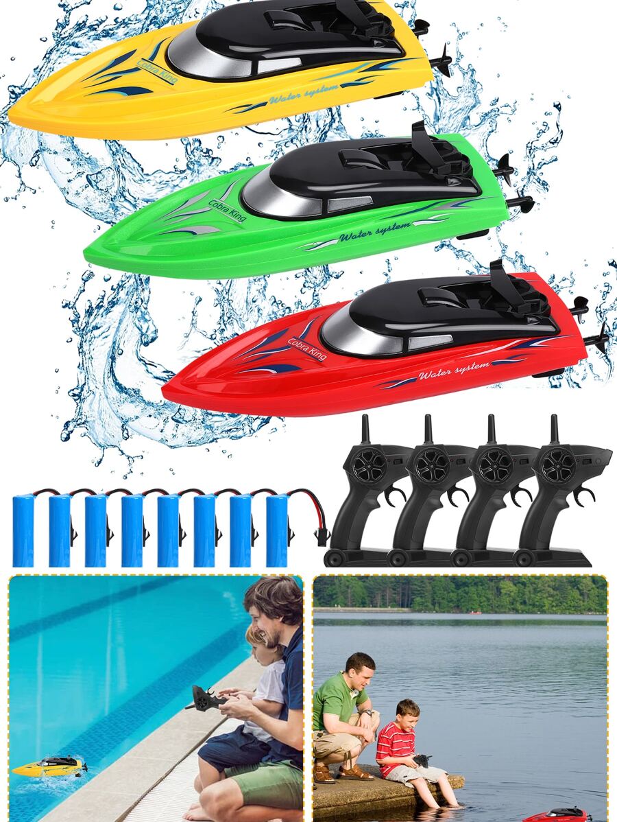 Remote Control Boats RC Boat for Kids and Adults, 10 kmH 2.4 GHz RC ...