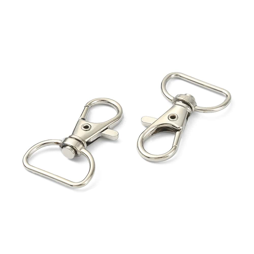 20Pcs Iron Swivel D Rings Lobster Claw Clasps, Swivel Snap Hook, 3.8x2 ...