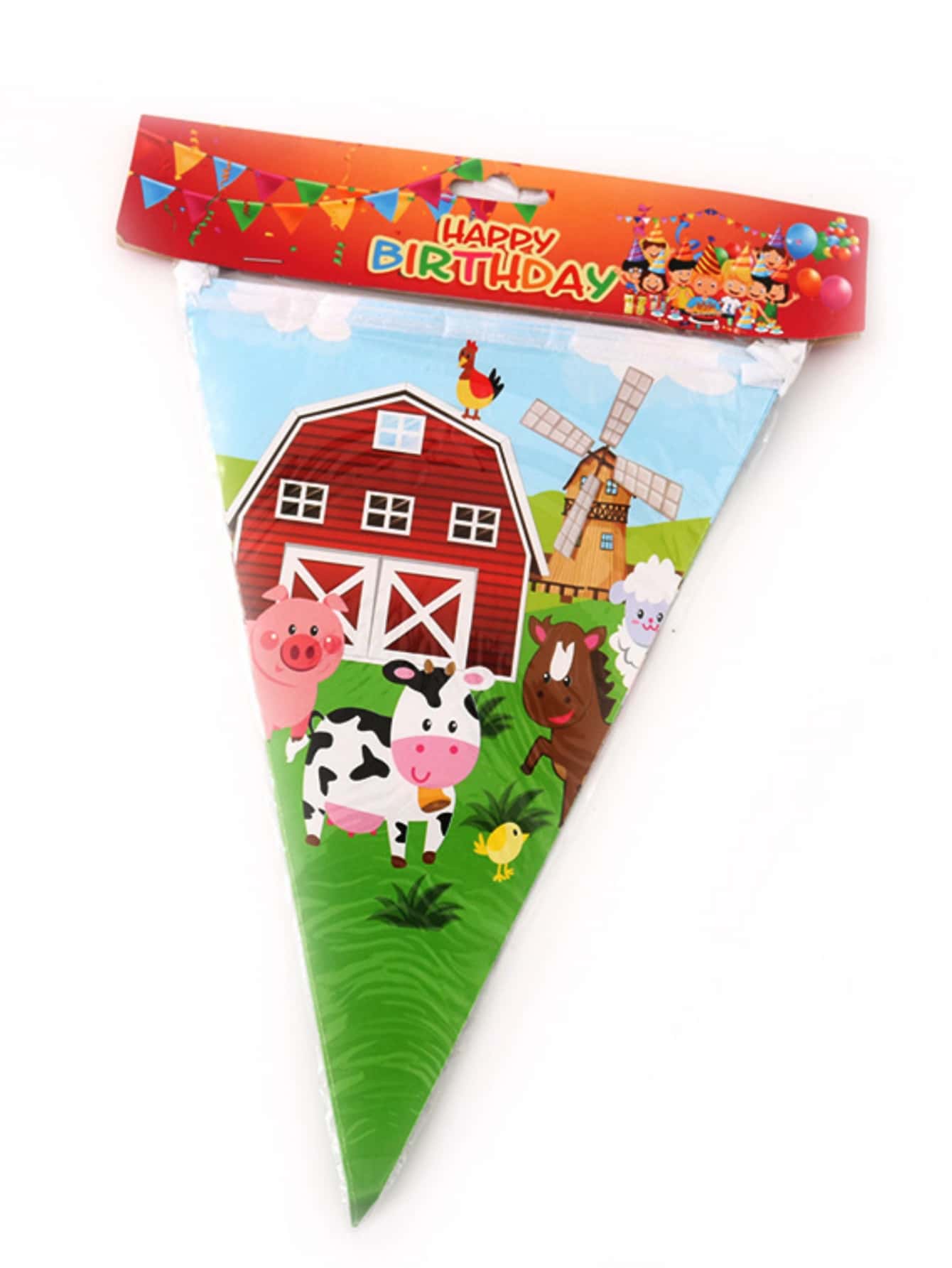 10pcs Farm & Cow & Animal Themed Triangle Pennant Banner | SHEIN USA
