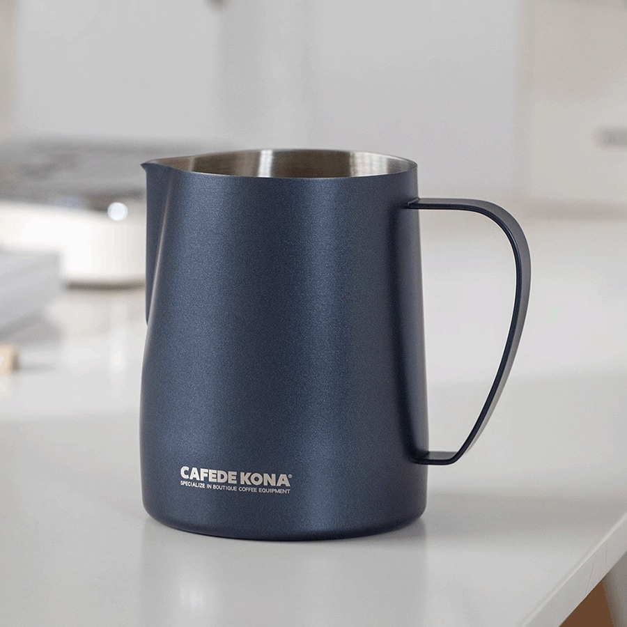 600ml Blue Stainless Steel Latte Art Cup | SHEIN UK