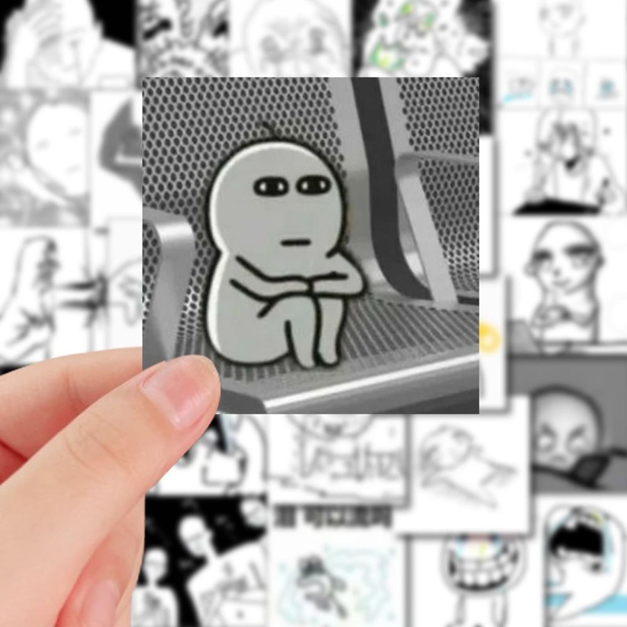 1pack 48pcs Funny Emoji Expression Stickers | SHEIN UK