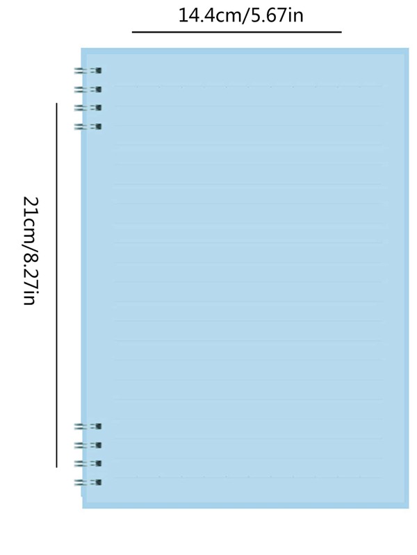 Simple Morandi Coil Notebook, 8 Holes, Non-Biting Hand Thick Horizontal ...