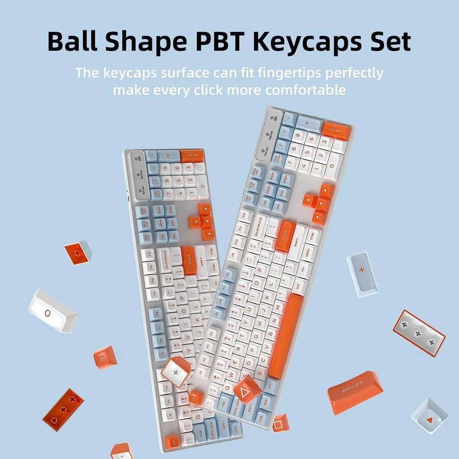 120 Key PBT Pudding Keycap Set ASA Profile with Transluscent PC Layer ...