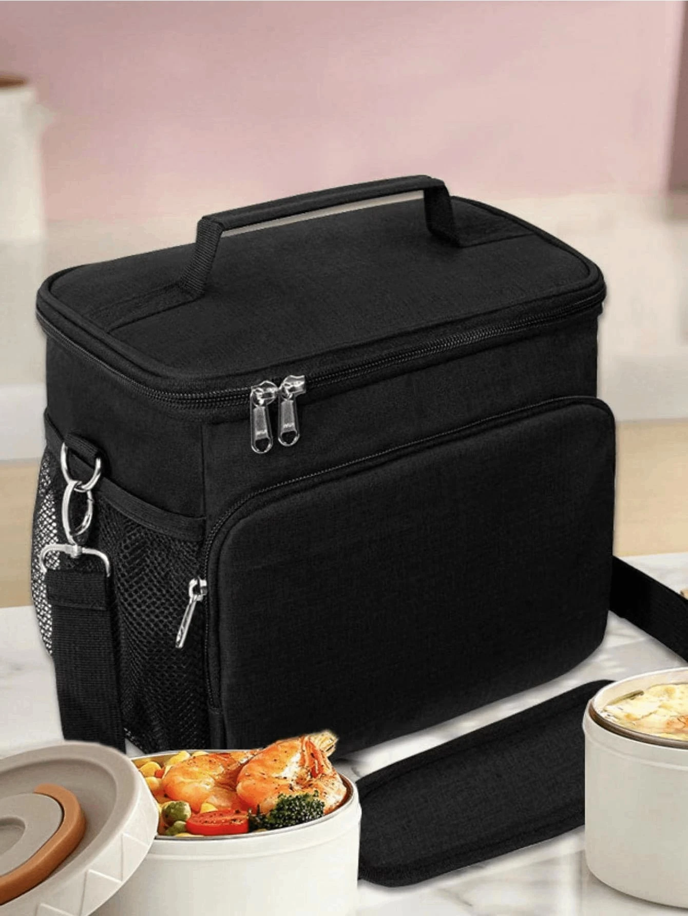 Insulated Lunch Bag For Women/Men - Reusable Lunch Box For Office Work ...