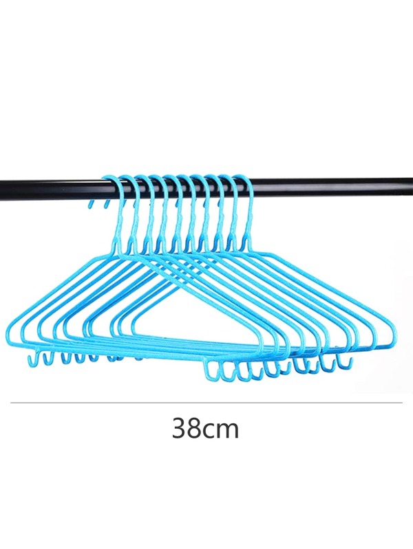 10pcs/set 38cm Anti-slip Coated Clothes Hanger With Clothes Stretcher ...