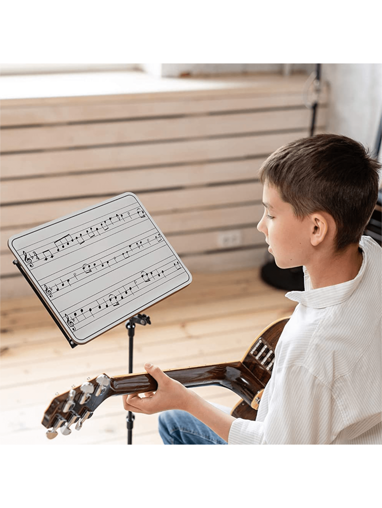 "Dry Erase Music White Board 9\""x12\"" Notebook Style Double Sided ...