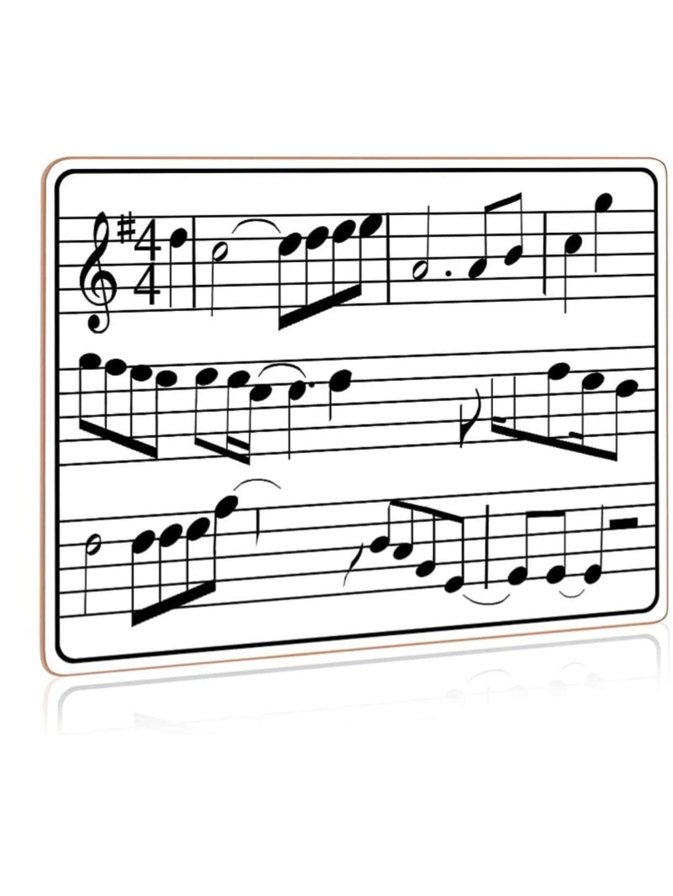 "Dry Erase Music White Board 9\""x12\"" Notebook Style Double Sided ...