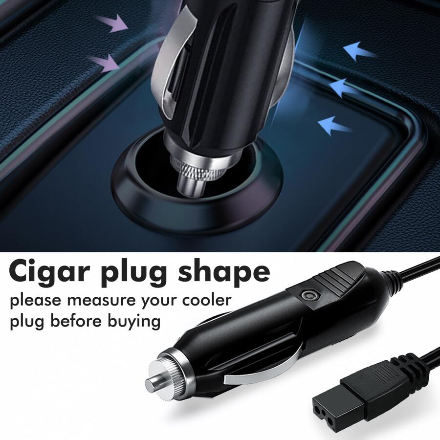 12V 6ft Extension Cord Car Cooler Cool Box Fridge DC Cable Power ...
