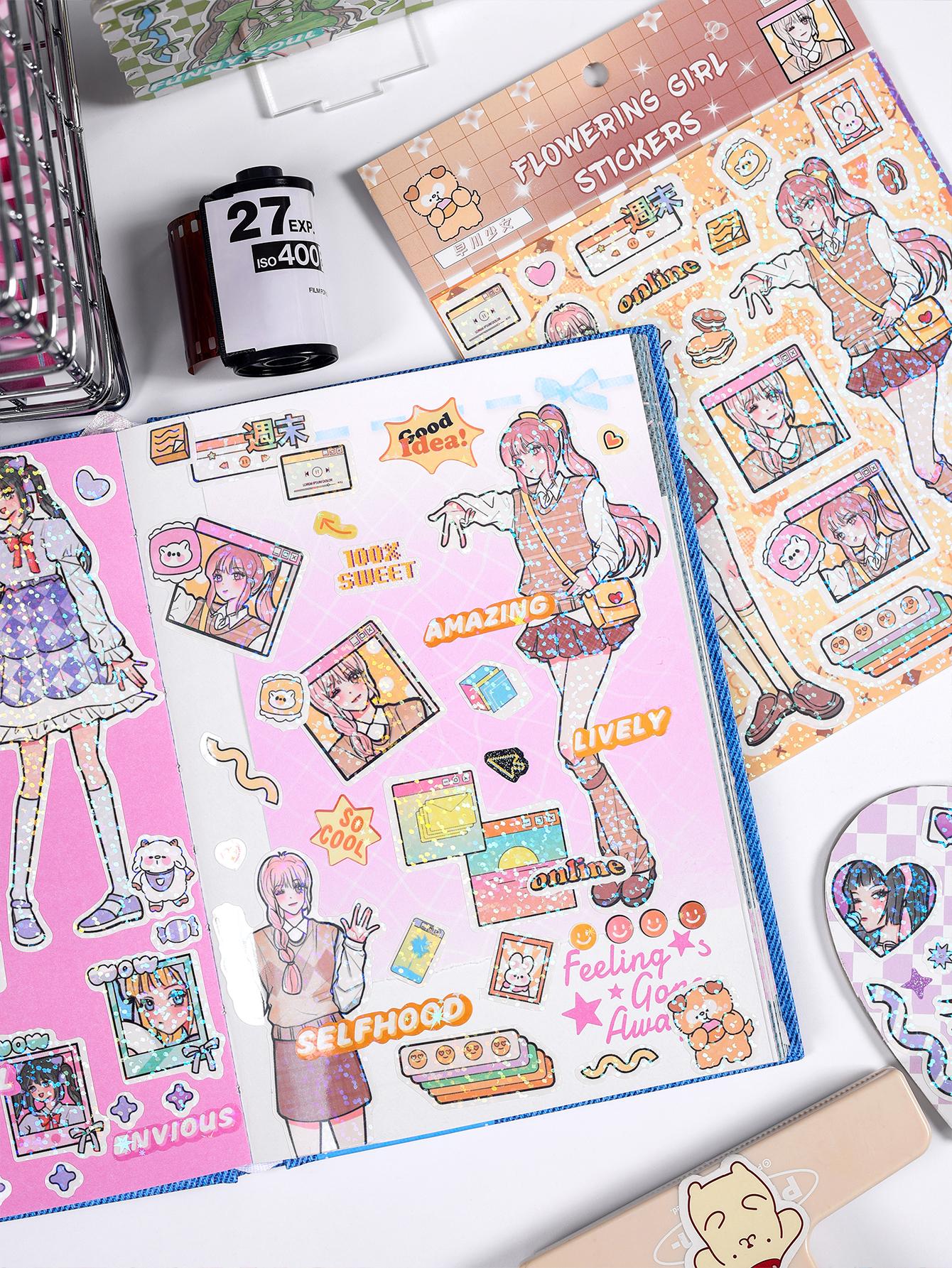 2pcs Cartoon Character Pattern Stickers | SHEIN USA