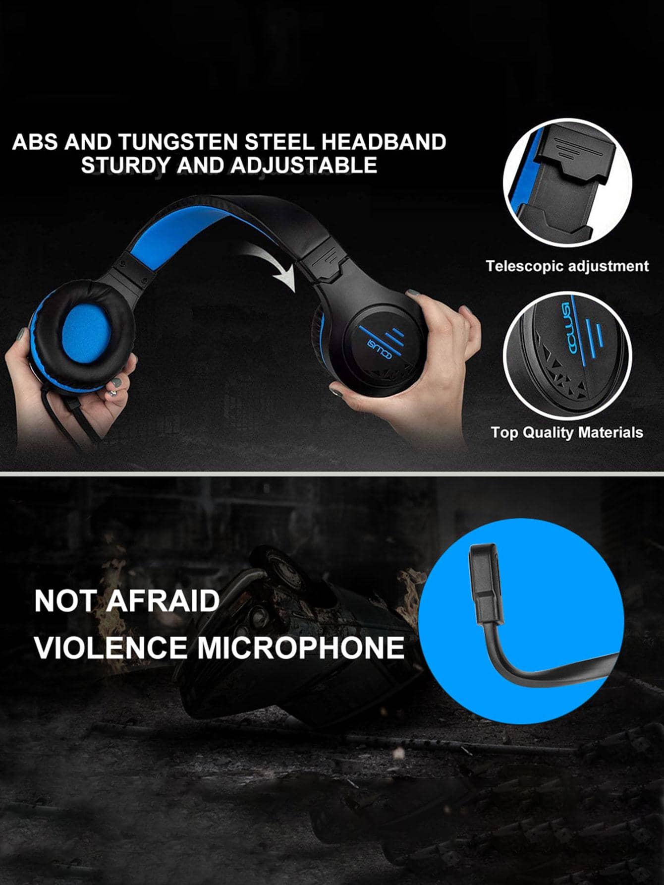 Colusi CLS100 Gaming Headset for PC PS4 PS5 Xbox One Controller, Wired ...